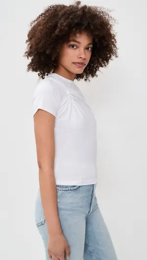 Good American Super Stretch Twist Tee