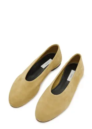 TOTEME Slip-on Suede Ballerina Flats