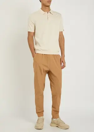 NOW YOU LIVE Pickwell Fine-knit Cotton Polo Shirt - Ecru