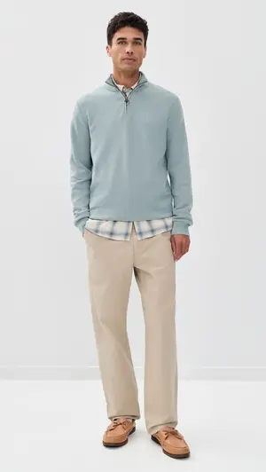 Barbour Essential Honeycomb Half Zip Sweater