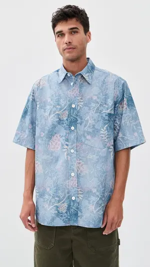Isabel Marant Étoile Labilio Tropical Shirt - Blue