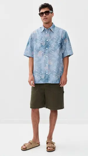 Isabel Marant Étoile Labilio Tropical Shirt - Blue