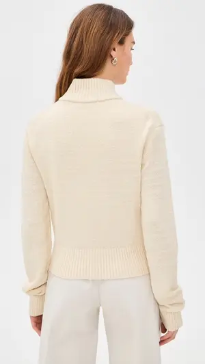 Helmut Lang Slub Button Pullover - Natural