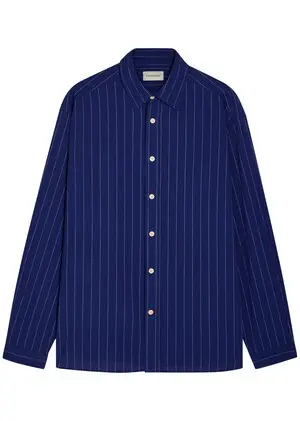 Oliver Peoples Atlanta Striped Stretch-cotton Shirt
