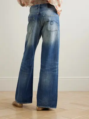 R13 D'arcy Loose Wide-leg Jeans - Blue
