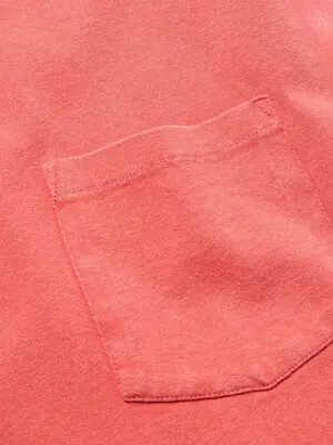 CORRIDOR Garment-dyed Cotton-jersey T-shirt - Red