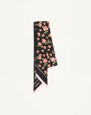 Valentino Garavani Mazzetto Coriandolo Silk Bandeau Scarf - Black/multicolour