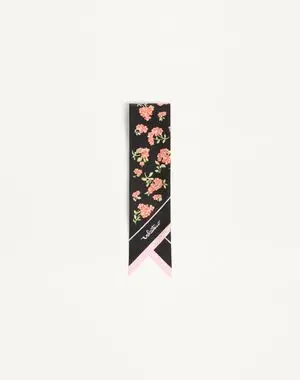 Valentino Garavani Mazzetto Coriandolo Silk Bandeau Scarf - Black/multicolour