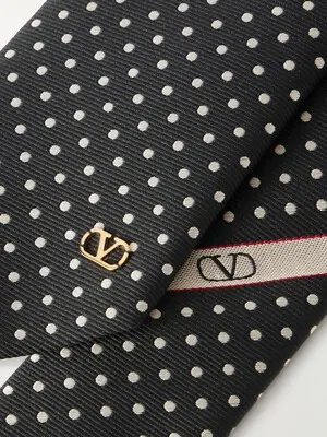 Valentino Garavani 6cm Polka-dot Silk-blend Jacquard Tie