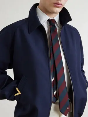 Valentino Garavani 6cm Striped Silk-jacquard Tie