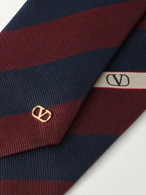 Valentino Garavani 6cm Striped Silk-jacquard Tie