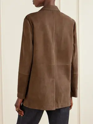 Brunello Cucinelli Suede Blazer - Brown