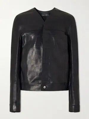 Rick Owens Temple Work Leather Jacket