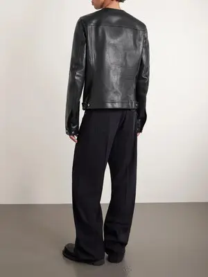Rick Owens Temple Work Leather Jacket