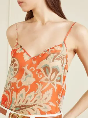 Etro Printed Silk Camisole