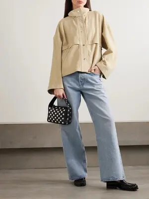 Nour Hammour Park Oversized Suede Jacket