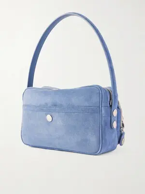 Acne Studios Suede Camera Shoulder Bag - Blue