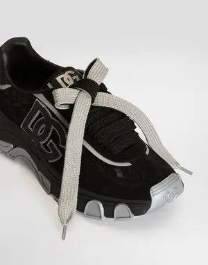 Dolce & Gabbana Dg Country Road Fabric Sneakers - Black