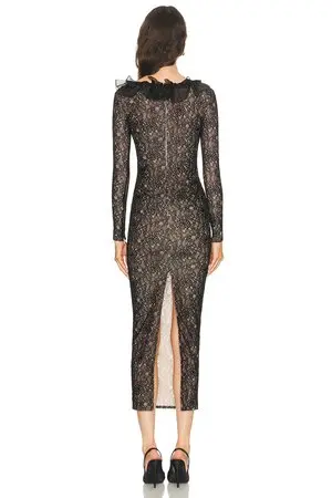 Alessandra Rich Long Sleeve Dress