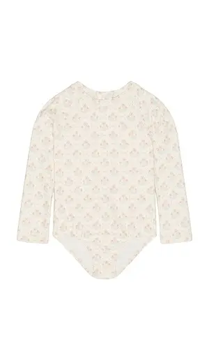 RYLEE + CRU Delphine Rashguard One Piece Swimsuit - Blossom