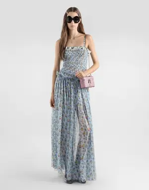 Dolce & Gabbana Floral-print Chiffon Dress - Multicolor