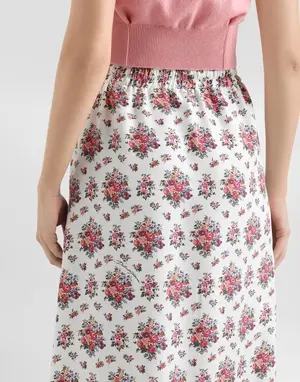 Dolce & Gabbana Floral-print Midi Skirt