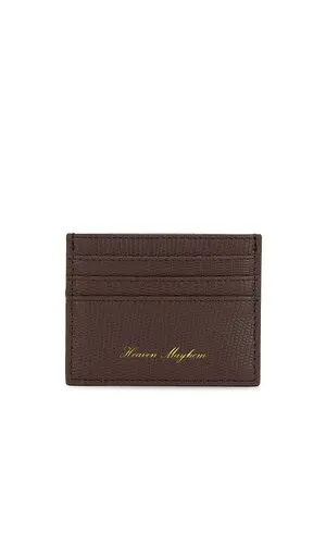HEAVEN MAYHEM Cardholder In Brown - Espresso