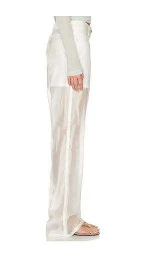 Helmut Lang Sheer Bootcut Pant - Soft White