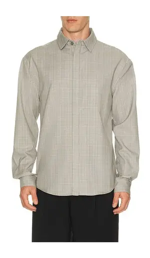 KROST Jordan Wool Plaid Shirt In Grey - Laurel Wreath