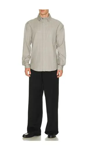 KROST Jordan Wool Plaid Shirt In Grey - Laurel Wreath