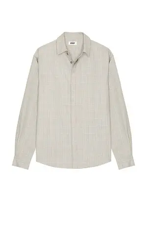KROST Jordan Wool Plaid Shirt In Grey - Laurel Wreath