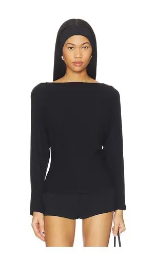 EB DENIM Zinnia Long Sleeve Top - Black