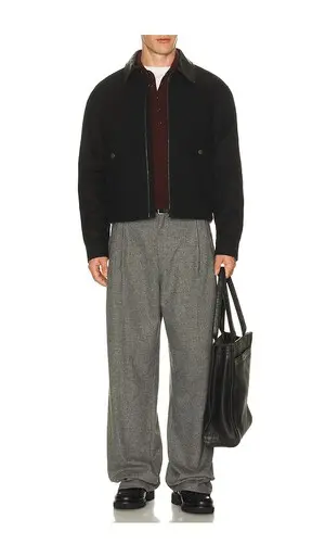 NILI LOTAN Donatello Jacket With Leather Trim