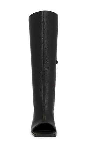 NAKEDVICE The Lena Boot - Black Pebbled Leather