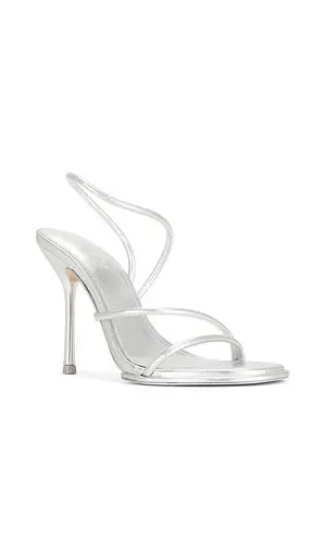 Cult Gaia Candace Strappy Stiletto Sandals - Antique Silver