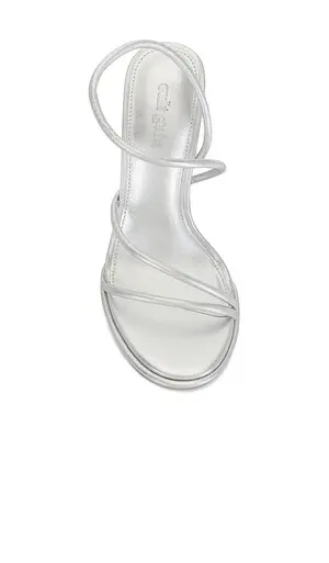 Cult Gaia Candace Strappy Stiletto Sandals - Antique Silver