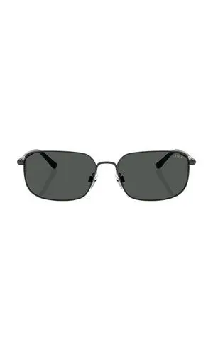 Polo Ralph Lauren Rectangular Sunglasses Black & Dark Grey