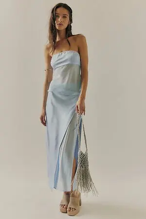 OWNLEY Ricky Maxi Skirt Set - Blue