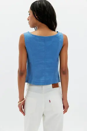 Free People We The Free Linen Tank - Harbour