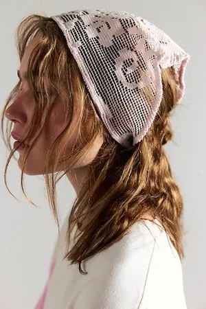 Free People Felicity Hair Scarf - Creamy Violet