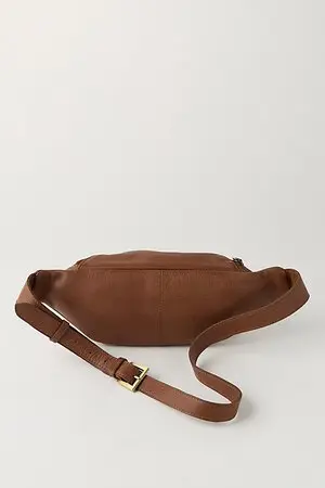 Free People Sonar Studded Leather Sling Bag - Cognac