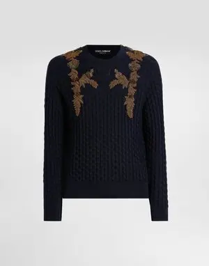 Dolce & Gabbana Micro-dot Stitch Silk Pullover