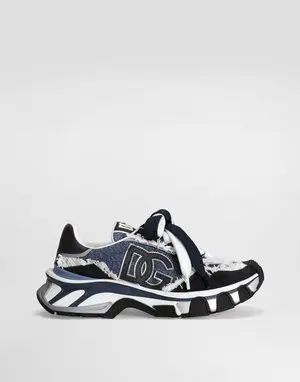 Dolce & Gabbana Dg Country Road Denim Sneakers - Blue