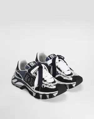Dolce & Gabbana Dg Country Road Denim Sneakers - Blue