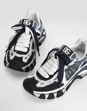 Dolce & Gabbana Dg Country Road Denim Sneakers - Blue