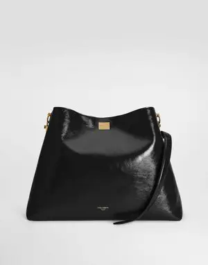 Dolce & Gabbana Large Vittoria Shoulder Bag - Black