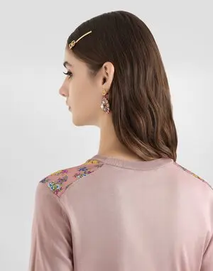 Dolce & Gabbana Floral-print Silk Satin Pullover - Multicolor