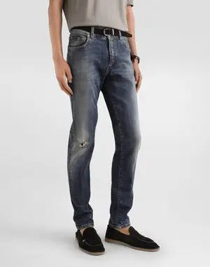 Dolce & Gabbana Slim Fit Denim Trousers - Multicolor