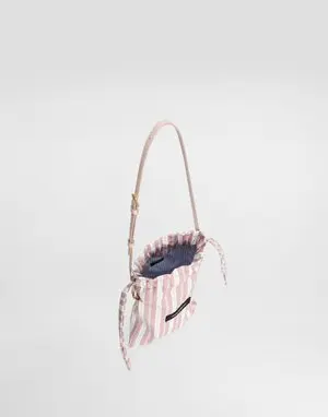 Dolce & Gabbana Essenza Bag In Striped Poplin - Multicolor