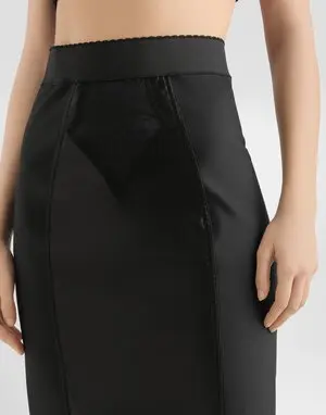 Dolce & Gabbana Lace And Satin Skirt